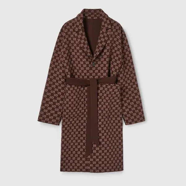 Gucci Belted Button-up Coat