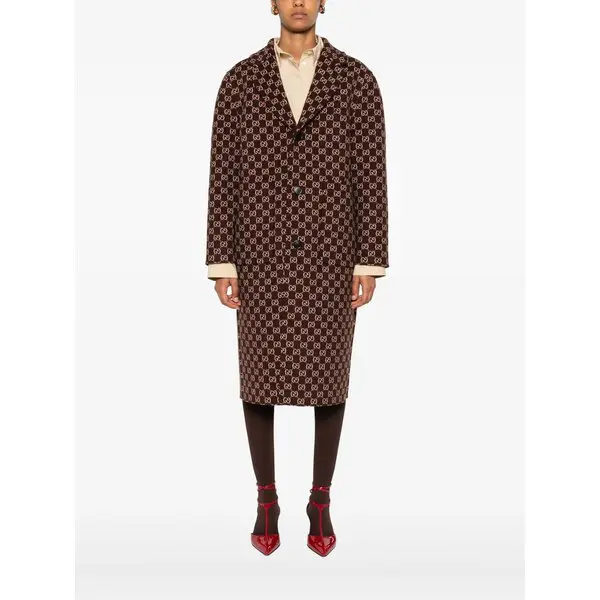 Gucci Belted Button-up Coat