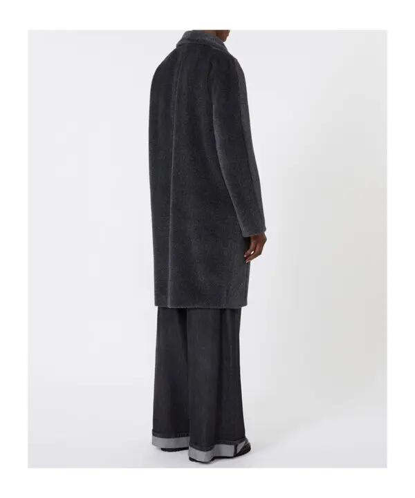 Max Mara Roseto Double Breasted Coat - Medium Gray
