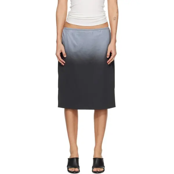 Alexander Wang Reflective Midi Skirt - Black