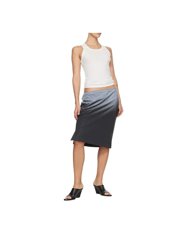 Alexander Wang Reflective Midi Skirt - Black