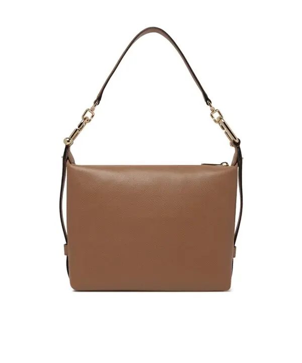 Furla Tonie Zip-up Small Shoulder Bag With Logo Detail - Brown