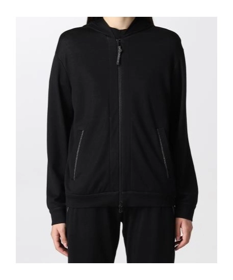 Brunello Cucinelli Zip-up Hooded Sweatshirt - Black