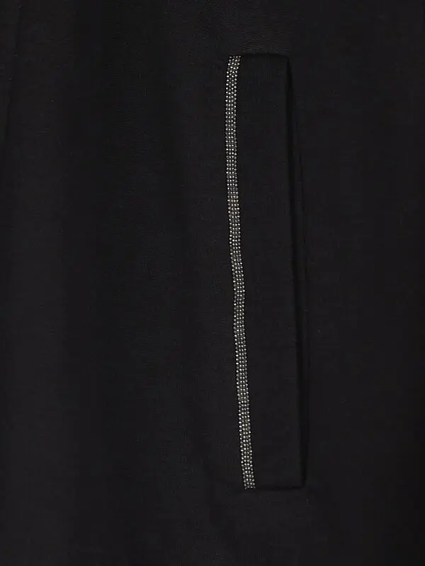 Brunello Cucinelli Zip-up Hooded Sweatshirt - Black