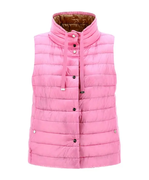 Herno High-neck Drawstring Reversible Padded Gilet