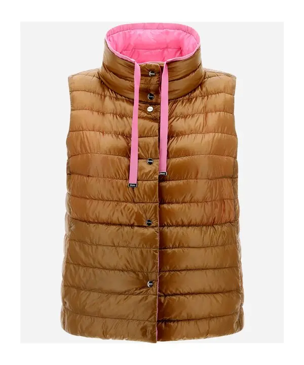 Herno High-neck Drawstring Reversible Padded Gilet