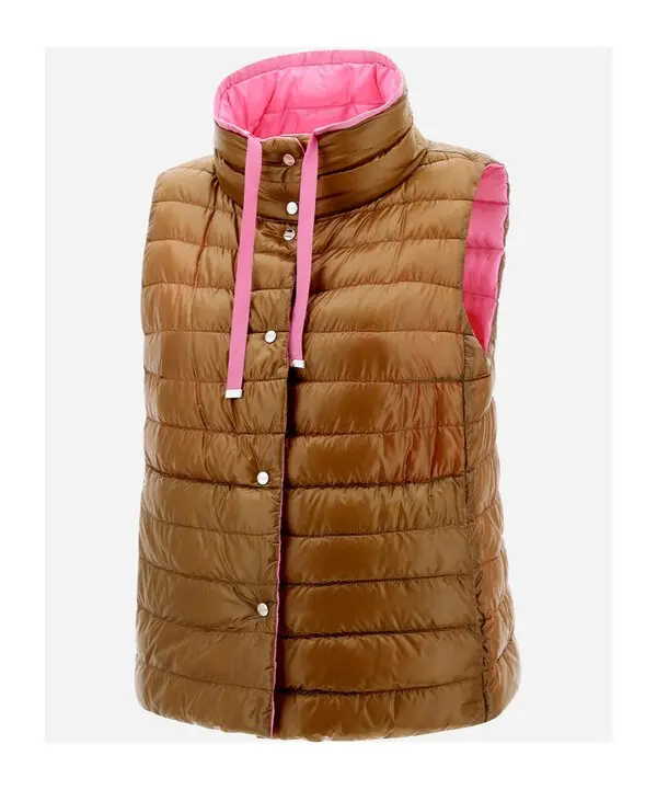 Herno High-neck Drawstring Reversible Padded Gilet
