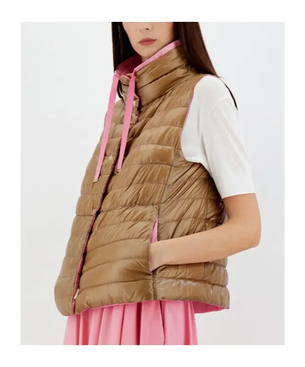 Herno High-neck Drawstring Reversible Padded Gilet