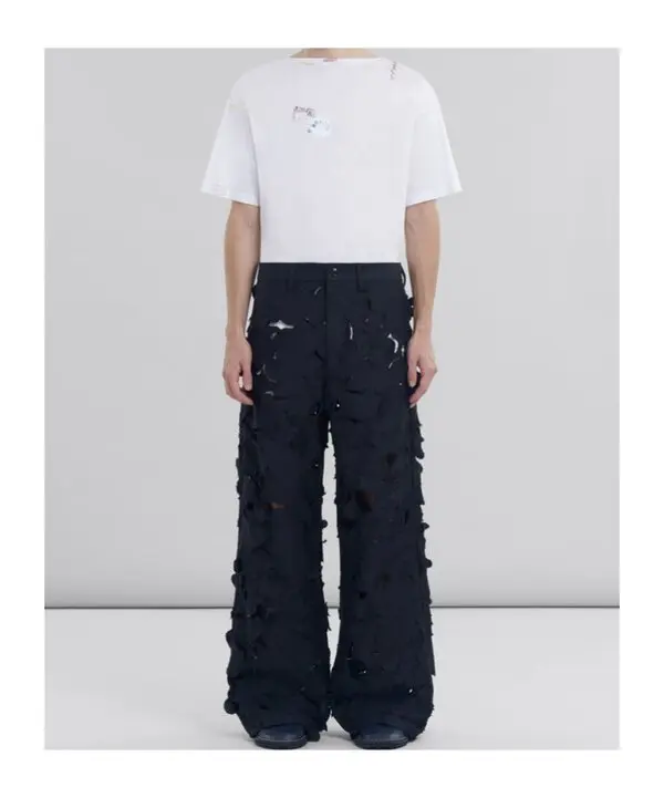 Marni Cotton Cargo Pants With Cut-out Detail