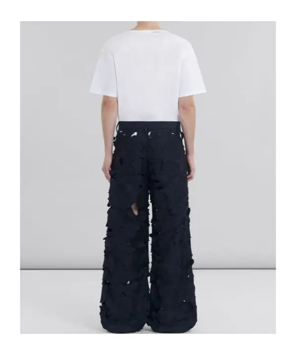 Marni Cotton Cargo Pants With Cut-out Detail