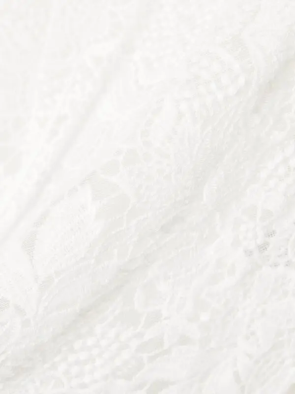 Erdem Embroidered Lace Long Sleeve Blouse