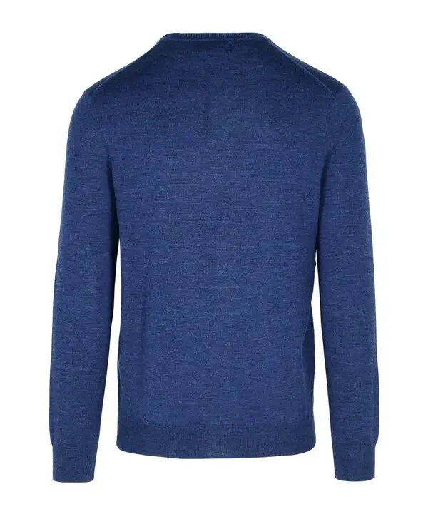 Polo Ralph Lauren Crewneck Jumper With Embroidered Logo - Blue