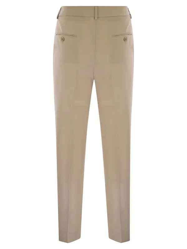 Max Mara Canon Slim Fit Trousers - Nude