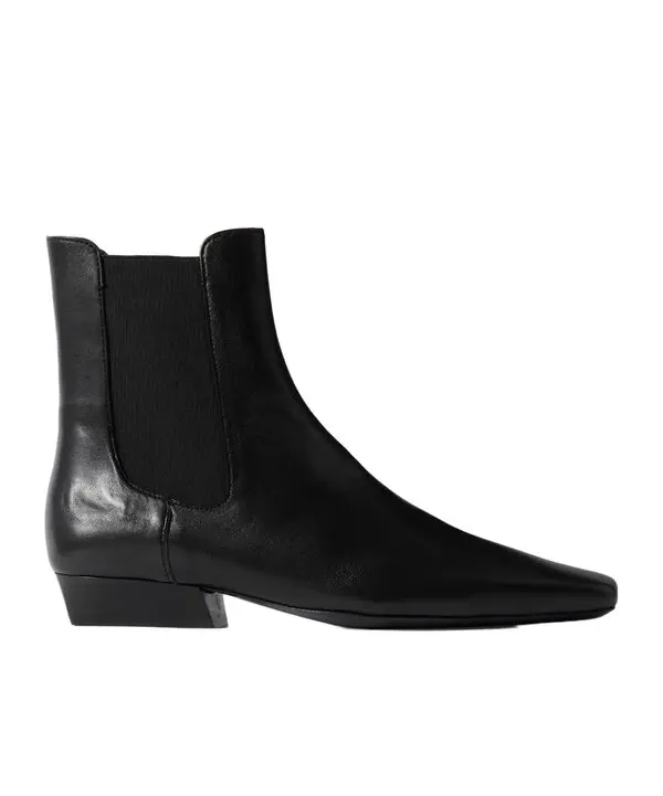 Staud Wally Leather Chelsea Boots - Black
