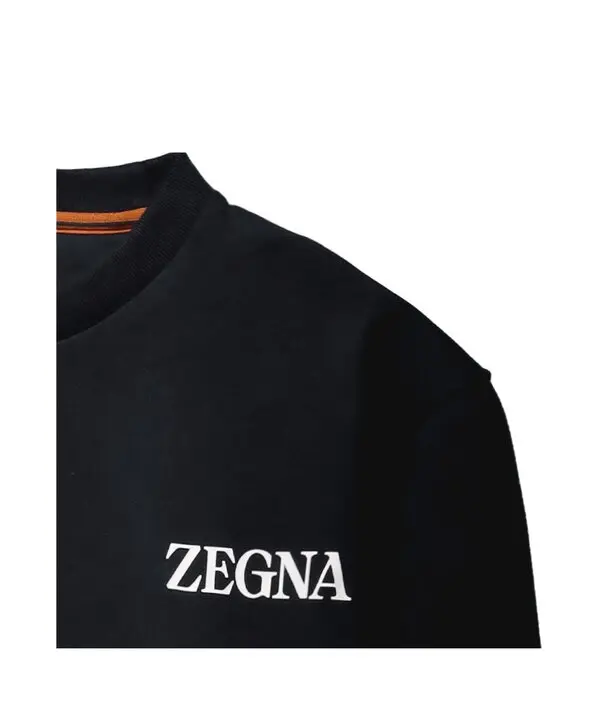 Zegna Round Neck Long Sleeve Sweater