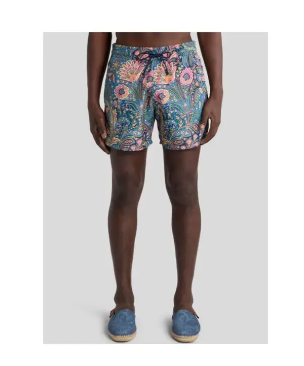 Etro Floral Paisley Swim Shorts - Blue