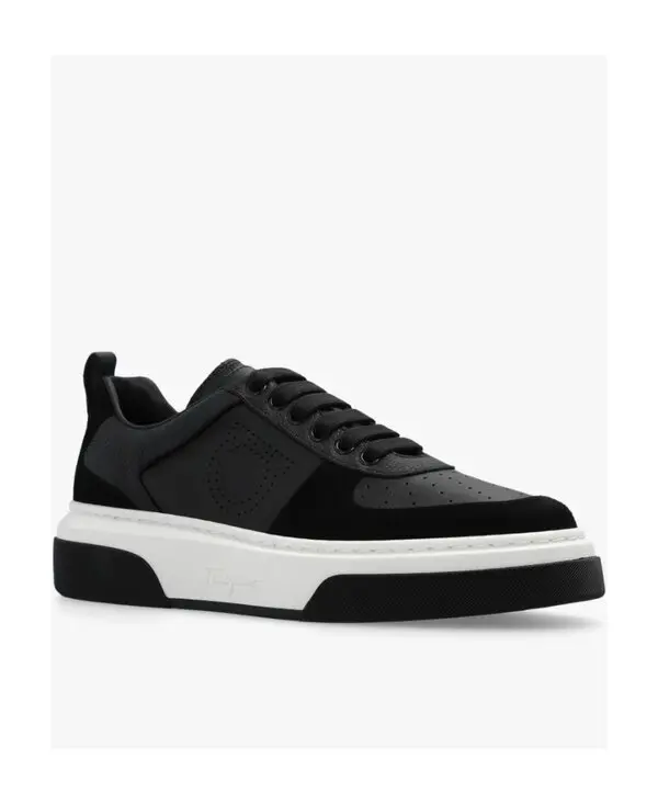 FERRAGAMO Cassina Gancini Sneakers - Black
