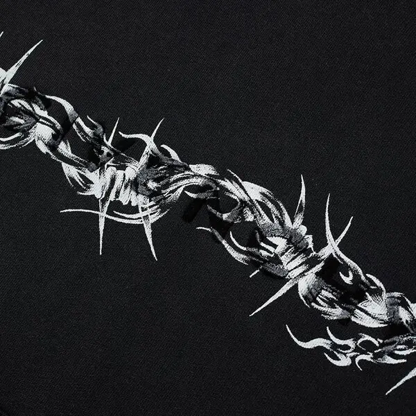 Givenchy Barbed Wire Printed Hoodie - Black