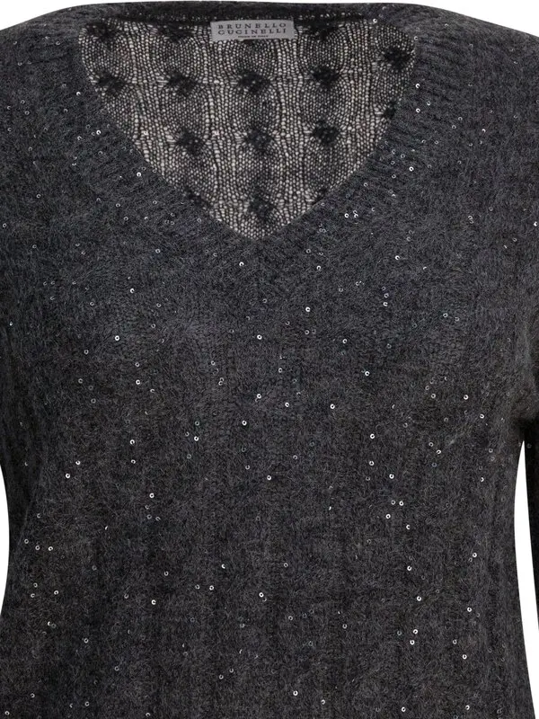 Brunello Cucinelli V-neck Knitted Sweater