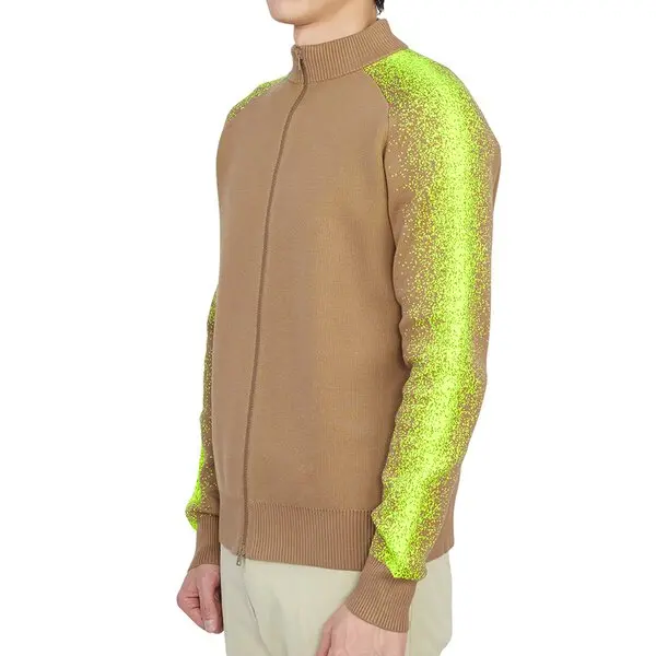 Herno Zip-up High Neck Cardigan - Green