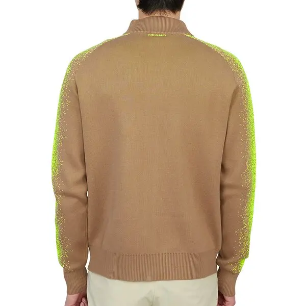 Herno Zip-up High Neck Cardigan - Green