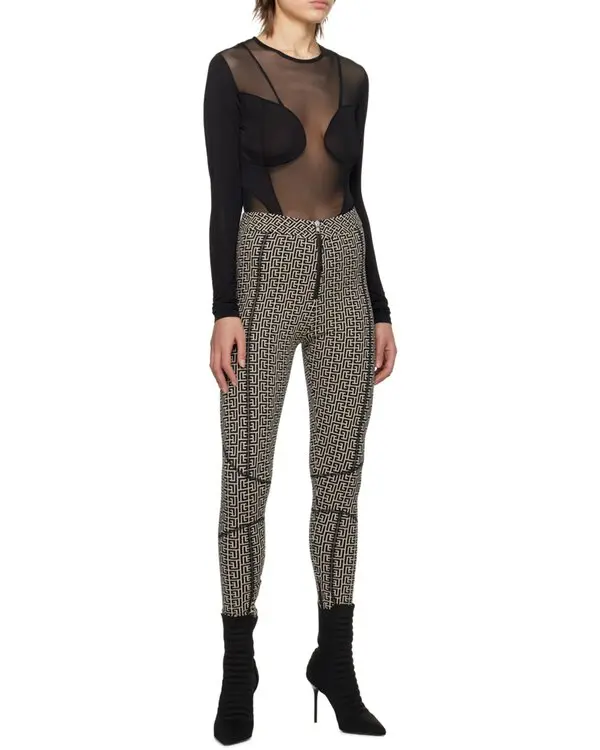 Balmain Mesh Long Sleeve Top