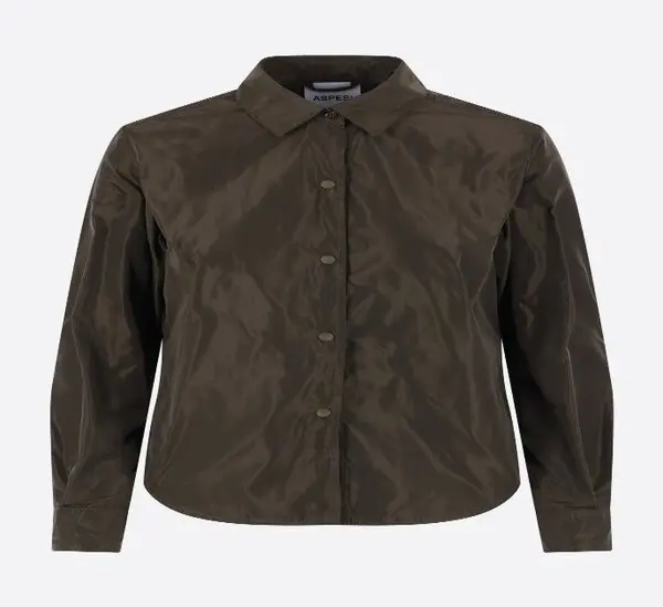 Aspesi Long-sleeved Press-stud Overshirt - Black