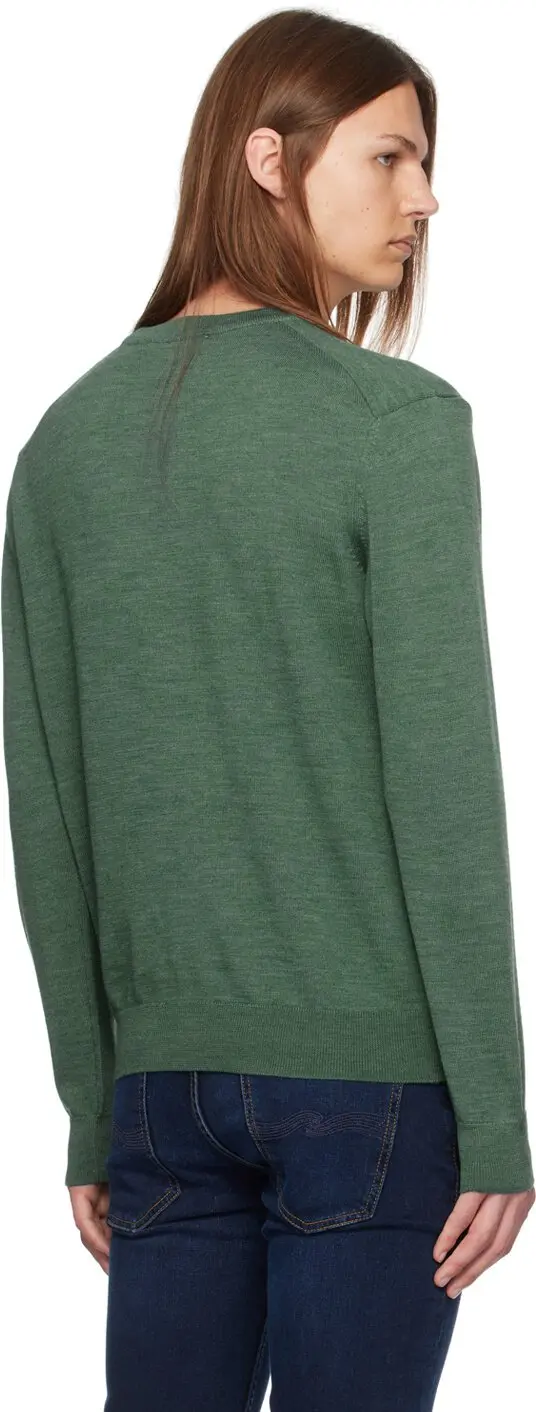 Maison Kitsuné Bold Fox Crewneck Sweater - Green