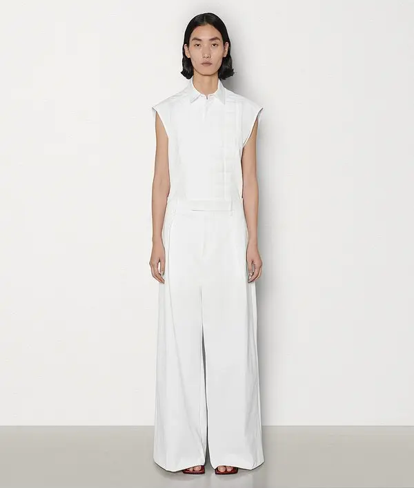 Bottega Veneta High Waist Wide-leg Trousers