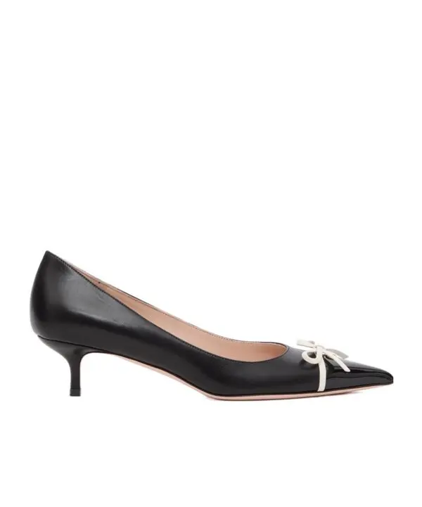 Valentino Garavani Bow Detailed Pointed Toe Pumps