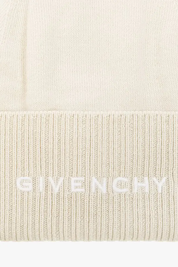 Givenchy Ribbed Beanie With Embroidered Logo