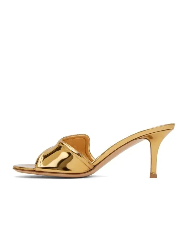GIANVITO ROSSI Lucrezia High Heel Mules - Brown