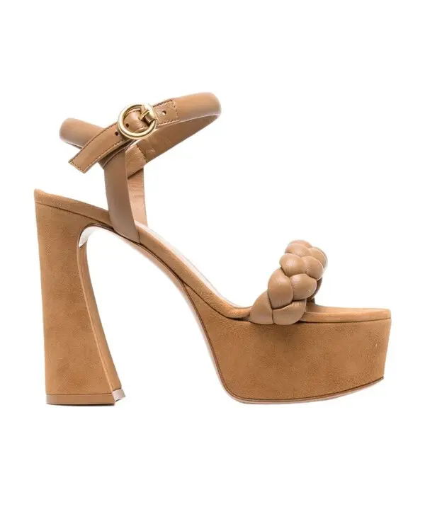 GIANVITO ROSSI Maddy 115mm Suede Platform Sandals