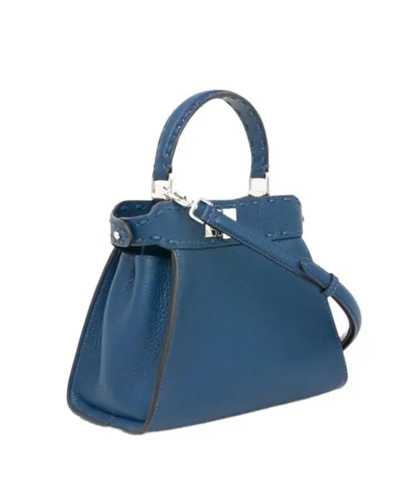 Fendi Peekaboo Mini Tote Bag - Blue
