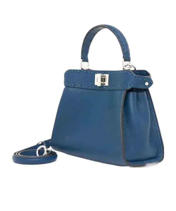Fendi Peekaboo Mini Tote Bag - Blue