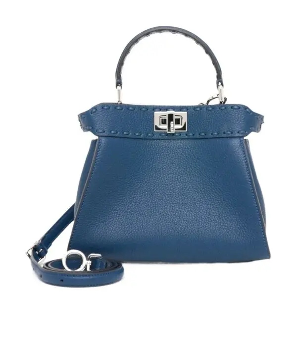 Fendi Peekaboo Mini Tote Bag - Blue