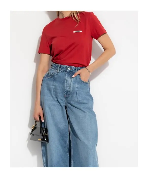 Jacquemus Gros Grain Crewneck T-shirt - Red