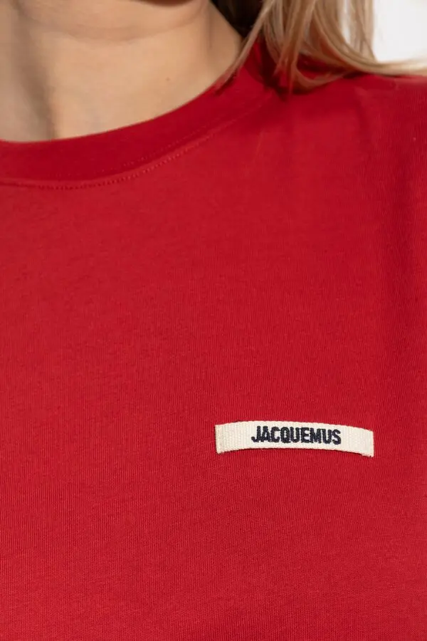 Jacquemus Gros Grain Crewneck T-shirt - Red