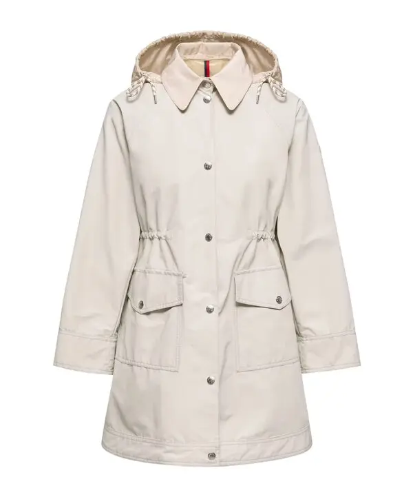 Moncler Hooded Pocket Down Parka With Removable Vest - Beige