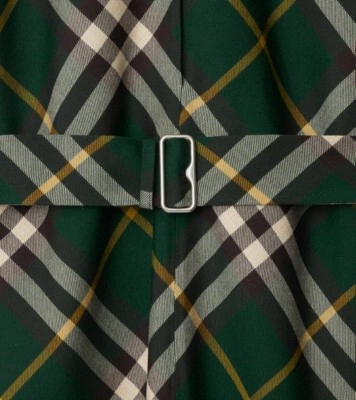 Burberry Nova Checked Belted Sleeveless Midi Dress