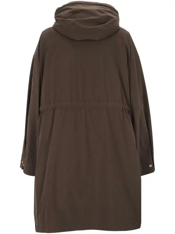 Moncler Zip-up Drawstring Hooded Coat - No