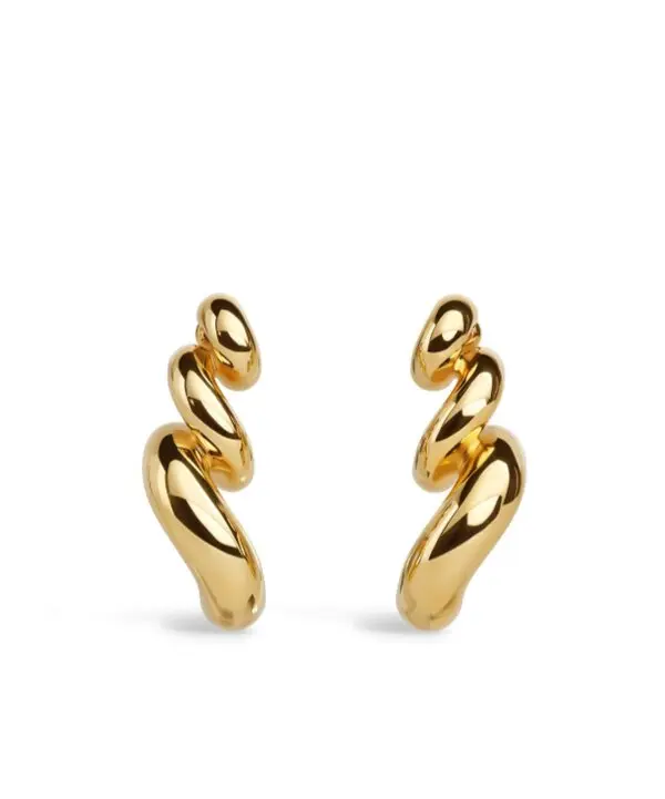 Alaïa Alaa Torsion Earrings - Yellow