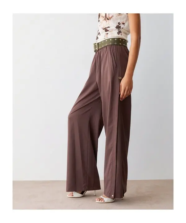 Liu Jo Wide Leg Trousers With Slit Details