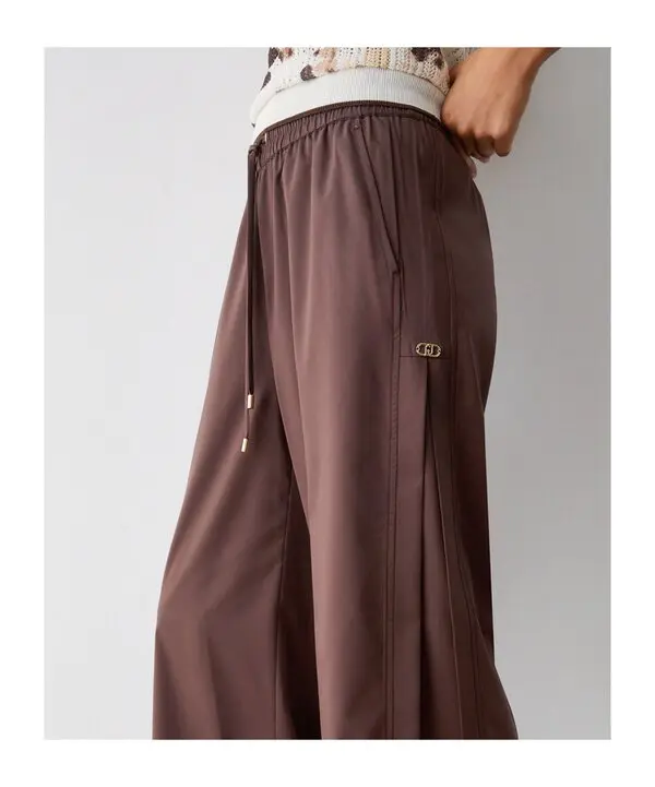 Liu Jo Wide Leg Trousers With Slit Details