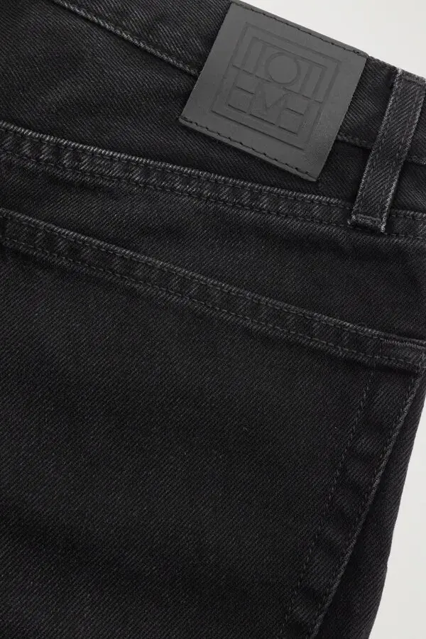 TOTEME Belt Ring Denim Trousers - Black