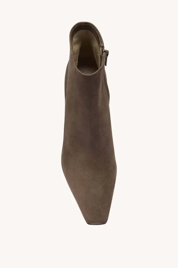 THE ROW Carla 80 Suede Ankle Boots