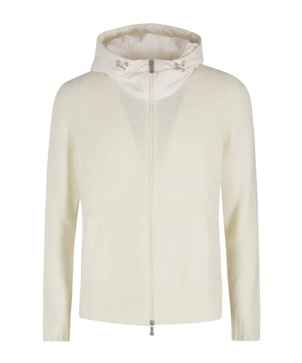 GRAN SASSO Hooded Wool Zip-up Jacket