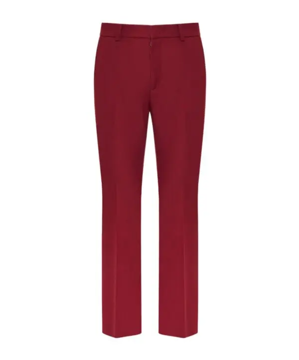 Gucci Embroidered Tailored Trousers - Red