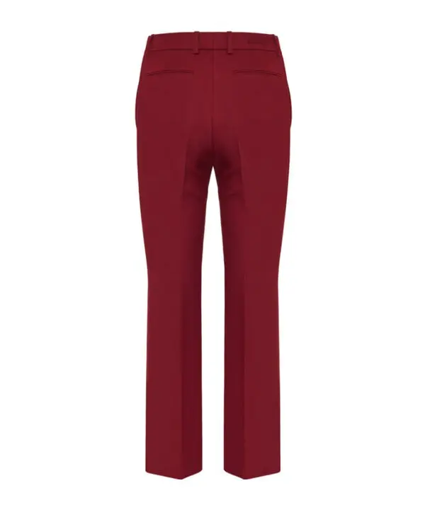 Gucci Embroidered Tailored Trousers - Red