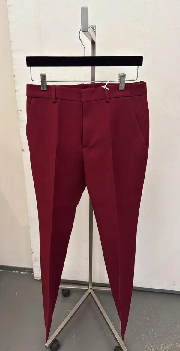 Gucci Embroidered Tailored Trousers - Red